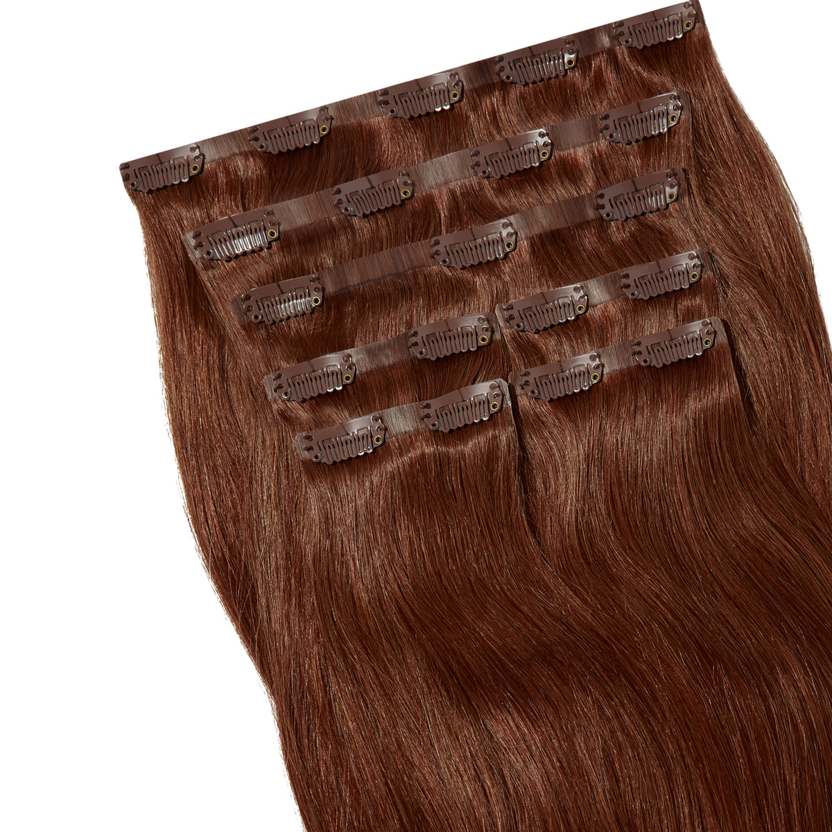 Clip-In, Straight Darkest Auburn #33 – Donna Bella Hair