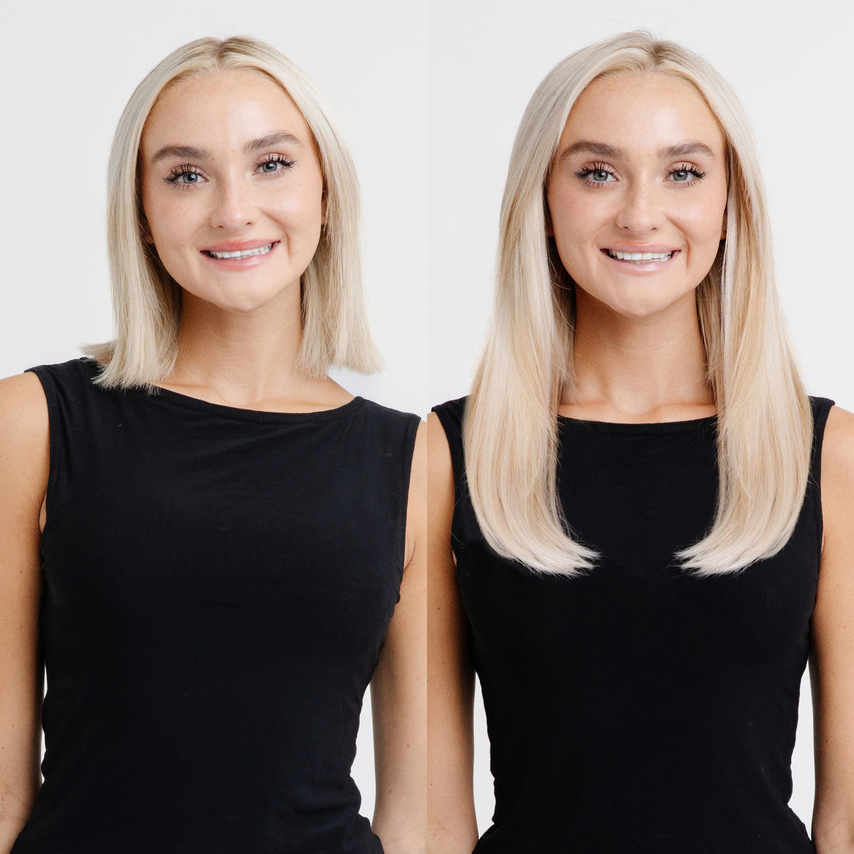 Clip-In, Straight #11N Platinum Blonde – Donna Bella Hair