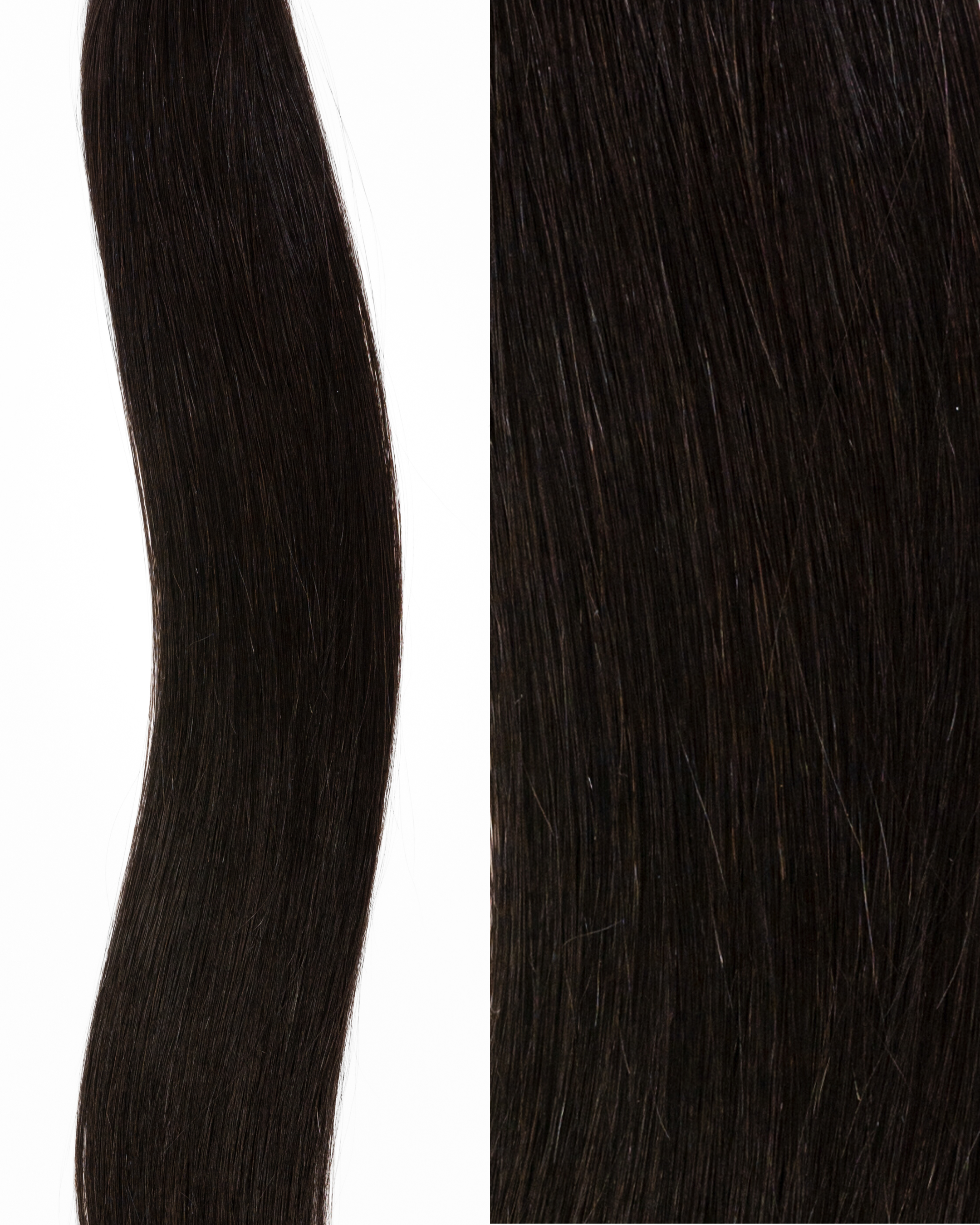 Invisible Tape-In, Straight #2N Natural Darkest Brown – Donna Bella Hair