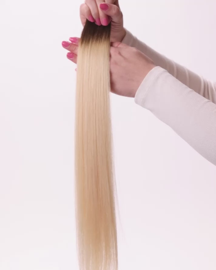 Kera-Link Straight | #4N/10N Rooted – Donna Bella Hair
